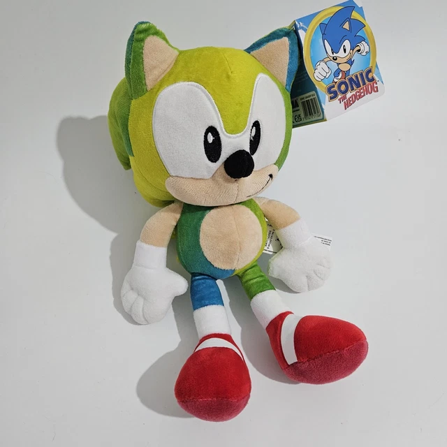 OFFICIAL NEW SONIC The Hedgehog Green/Blue Gradient 12" Plush Soft Toy ...