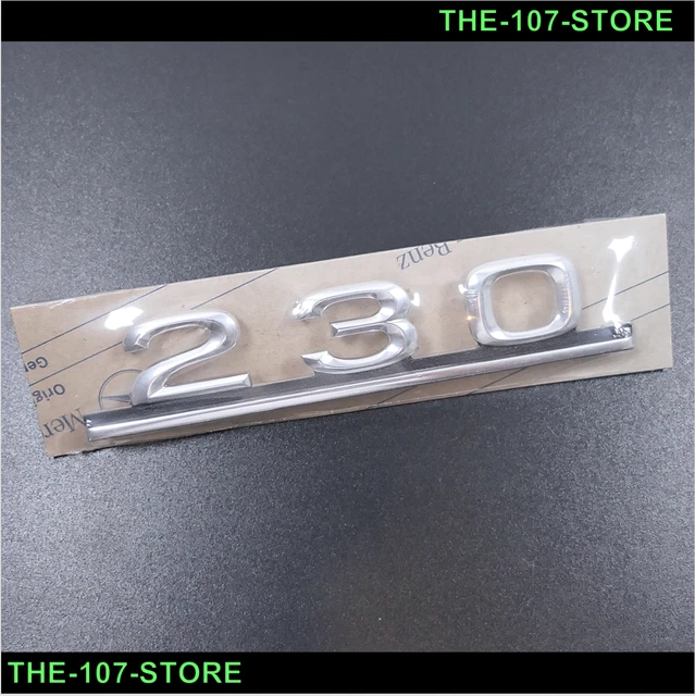 MERCEDES-BENZ W123 230 Type Mark, Writing, Emblem On Rear Cover ...