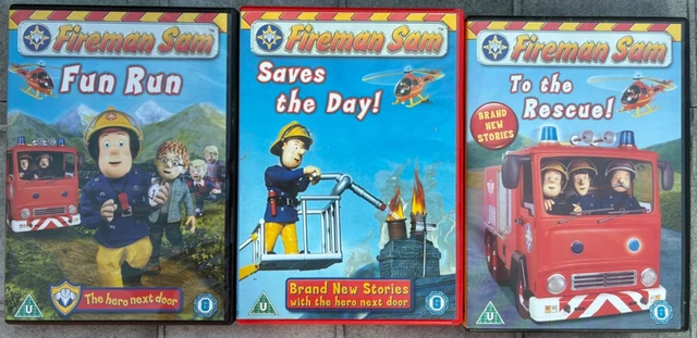 FIREMAN SAM CLASSIC Series DVD bundle: Fun Run, Saves the Day, To the ...