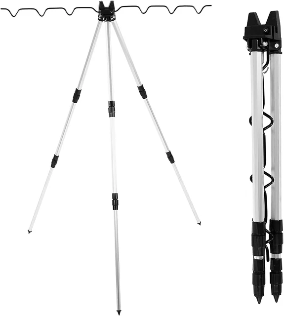 CAVALLETTO TRIPODE POGGIA Canne Da Pesca, Surfcasting Supporto per ...