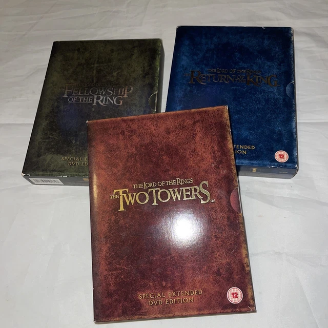 LORD OF THE RINGS Extended Special Edition Set of 3 DVD Box Sets EUR 17 ...