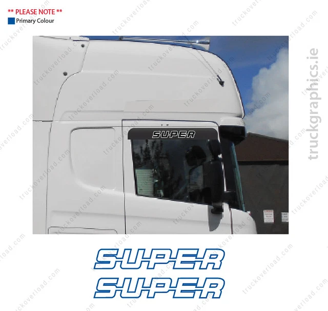 SCANIA SUPER SIDE window Sticker,Streamline,Graphic R/S Series,Next Gen ...