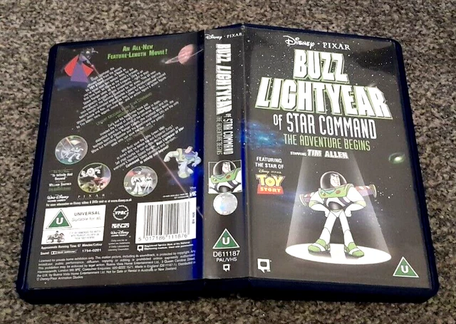 DISNEY PIXAR BUZZ Lightyear Of Star Command Pal Vhs Video Kids Children ...