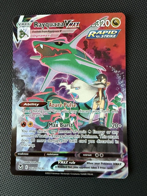 POKÉMON TCG RAYQUAZA VMAX Swsh12: Silver Tempest Trainer Gallery TG20 ...