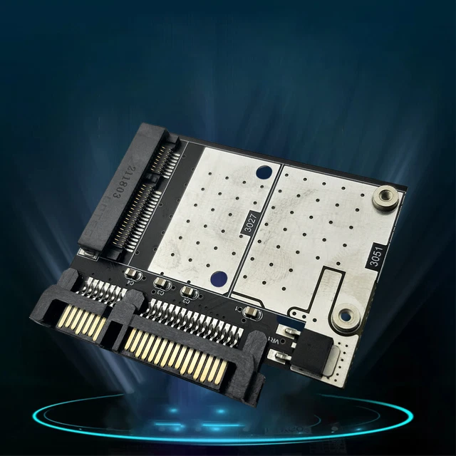 MSATA SSD TO SATA Adapter Converter Card Mini SATA To SATA Converter ...