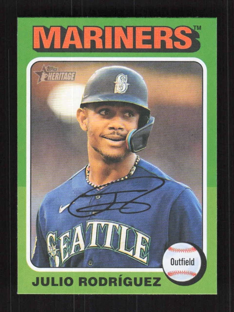 JULIO RODRÍGUEZ 2024 Topps Heritage Mini Seattle Mariners #286 EUR 2,20 ...