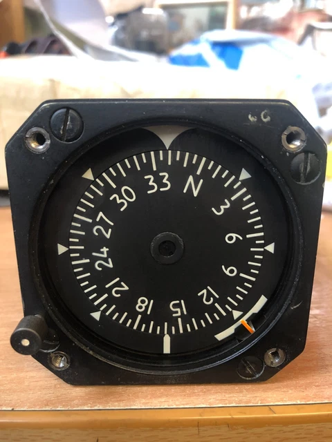 AIRCRAFT SFIM UNIT Gyro Compass Gauge. NSN: 6615-99-477-3382. Ex MOD £ ...