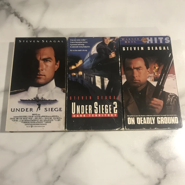 STEVEN SEAGAL VHS Lot Under Siege 1&2 On Deadly Ground £14.36 - PicClick UK