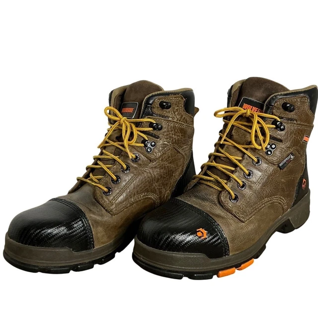 WOLVERINE EPX BROWN Leather CarbonMAX Safety Toe Work Boots Men's 11M ...