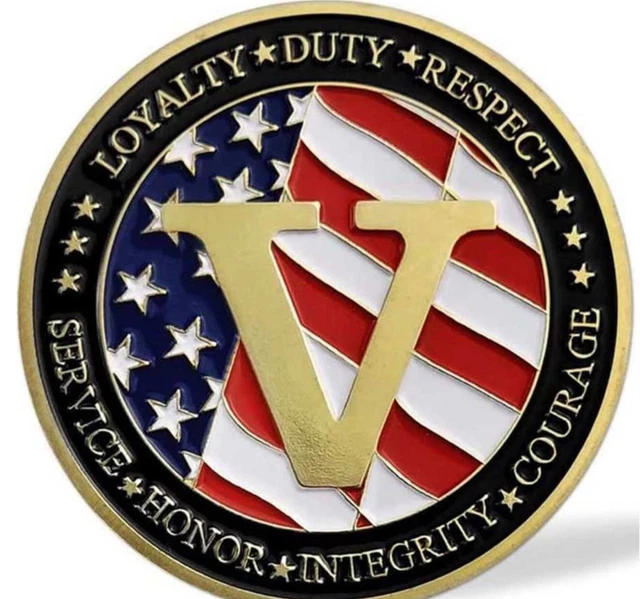 ARMY CHALLENGE COIN, Military ARMY, VETERAN, Core Values, Proudly ...