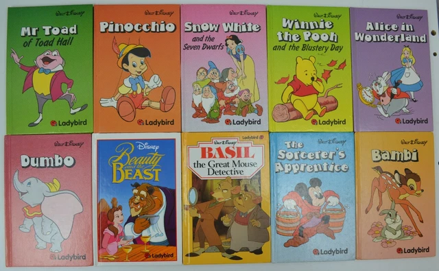 10 X VINTAGE Ladybird First Edition Walt Disney Books Bambi Dumbo ...