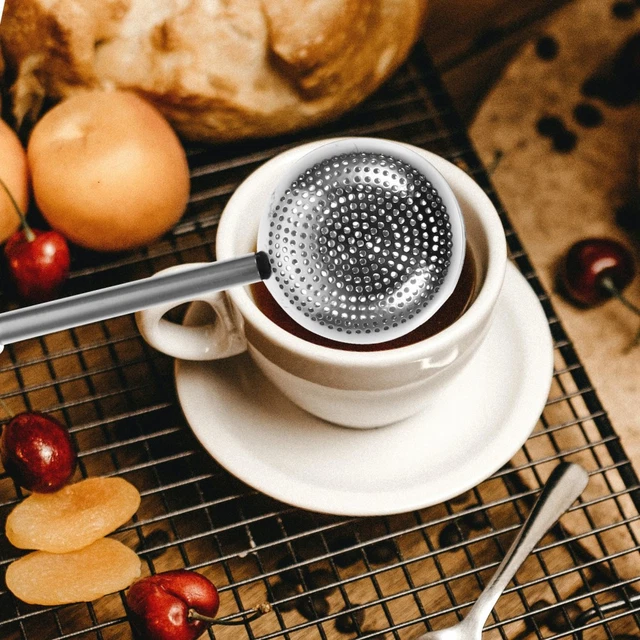 2 PCS FINE Tea Strainer Steeper for Loose Stainless Steel Mesh Infuser ...