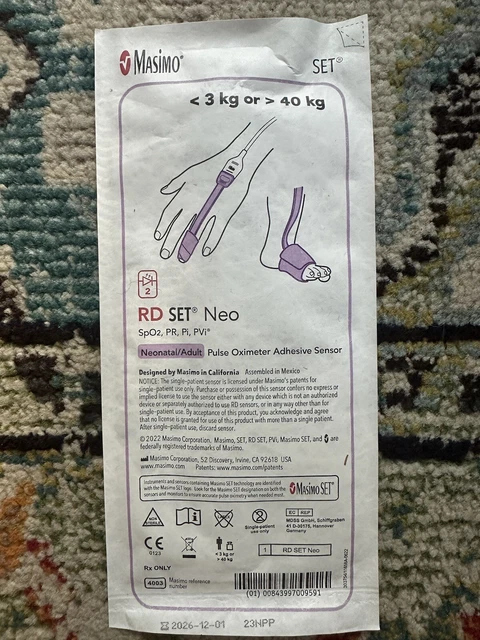 MASIMO RD SET Neo Neonatal Pulse Oximeter Adhesive Sensor $30.00 - PicClick