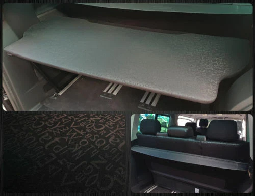 MULTIFLEX BOARD FOR VW T5 T6 T6.1 multivan bed extension shelf black 04 ...