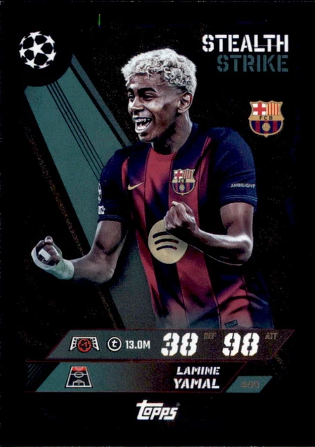 MATCH ATTAX CHAMPIONS League 2025/26 Karte 448 - Lamine Yamal - Stealth ...
