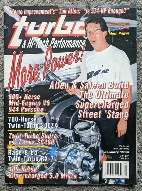 VTG MINTY 1994 Jan Turbo Magazine Civic Ef 300Zx Supra Sc400 Saleen Tim ...