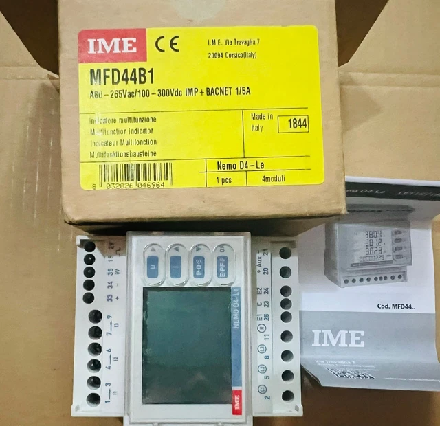 IME MFD44B1,NEMO D4-LE MULTIFUNCTION METER WITH PULSE AND BACKNET RS485 ...