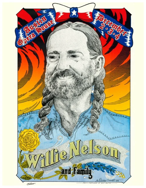 SINGER MUSIC - Willie Nelson A3 Poster, Wall Art, Print 03 £6.99 ...