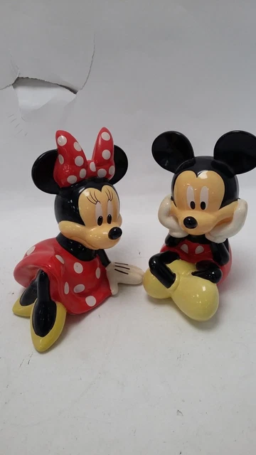 RETRO POTTERY MINNIE Mouse and Mickey Mouse Money Boxes Vintage ...