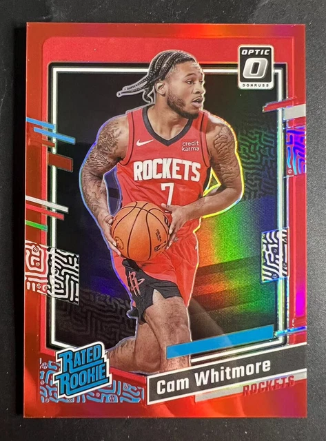 2023-24 PANINI DONRUSS Optic Cam Whitmore #217 Red Prizm Rated Rookie ...