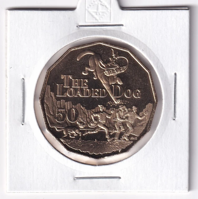 AUSTRALIAN: 2022 50 Cent Henry Lawson The Loaded Dog Unc Coin In 2X2 ...
