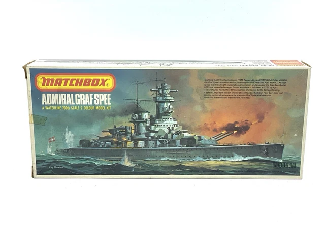 MATCHBOX ADMIRAL GRAF Spee MODEL SHIP KIT 1/700 SCALE NIB BA EUR 26,10 ...