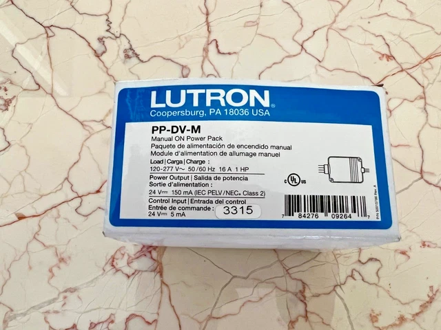 LUTRON PP-DV-M MANUAL On Power Pack 120-277 V 16 A , New In Box $24.00 ...