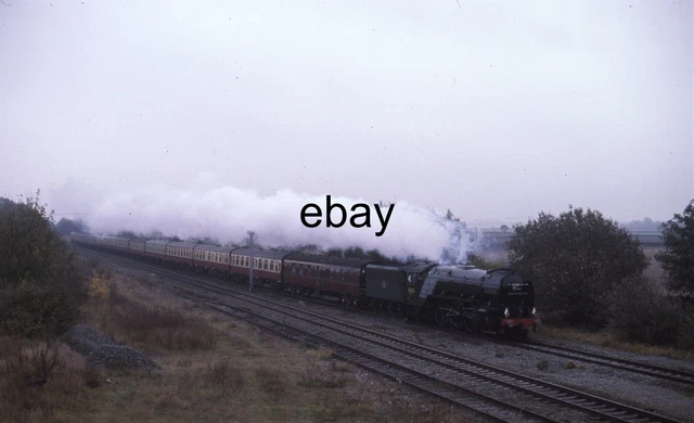 35MM RAILWAY SLIDE - Steam Loco A2 Class 'Blue Peter' 60532 ...