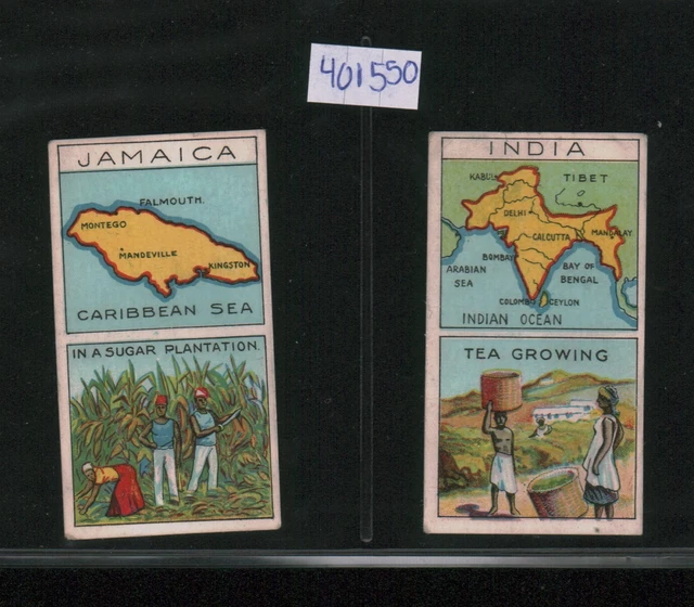 1908 CADBURY'S BRITISH Colonies, Maps and Industries - Lot of 2 (401550 ...