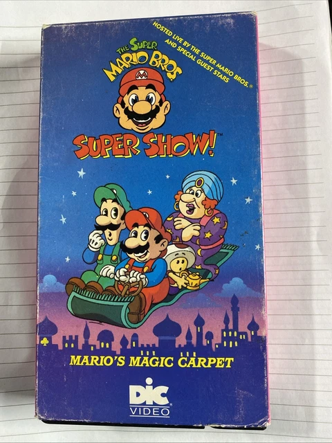SUPER MARIO BROS Super Show Mario's Magic Carpet VHS Tape Nintendo ...