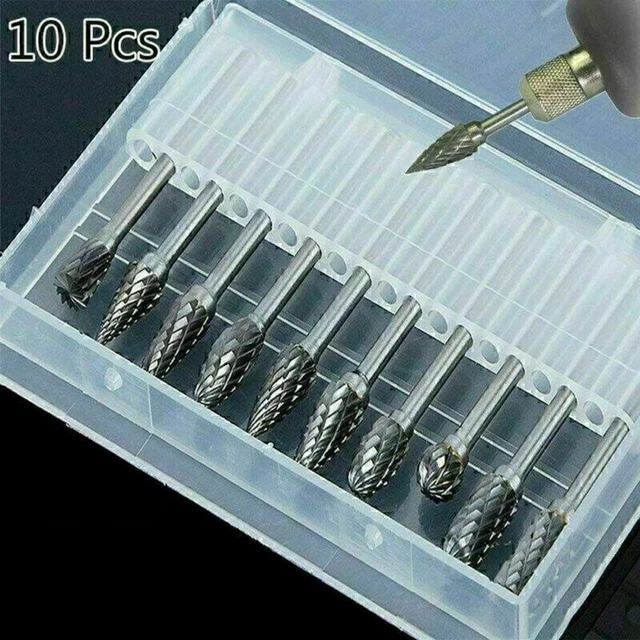 10 TLG 1/8& Hartmetall Wolfram Fraser Frasstift Schaftfraser CNC Dreh ... 10 TLG 1/8& Hartmetall Wolfram Fraser Frasstift Schaftfraser CNC Dreh ...