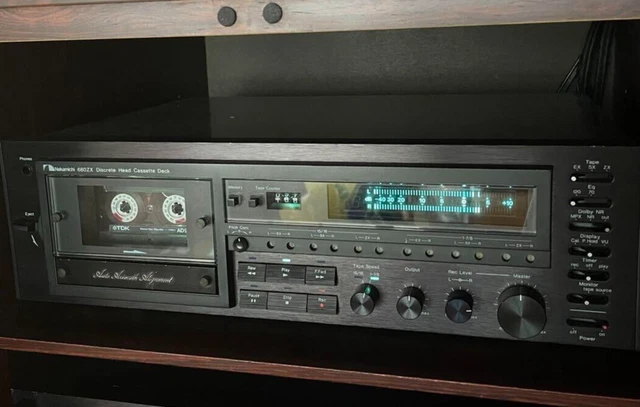 NAKAMICHI 680ZX 3HEAD Auto Azimuth Cassette Deck Vintage Working Used ...