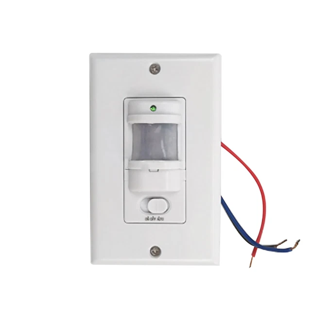 AUTO ON/OFF SENSOR Switch Motion Infrared PIR Occupancy Wall Light Lamp ...