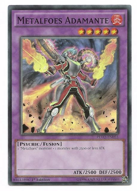 METALFOES ADAMANTE PEVO-EN055 Super Rare Yu-Gi-Oh Card 1st Edition New ...