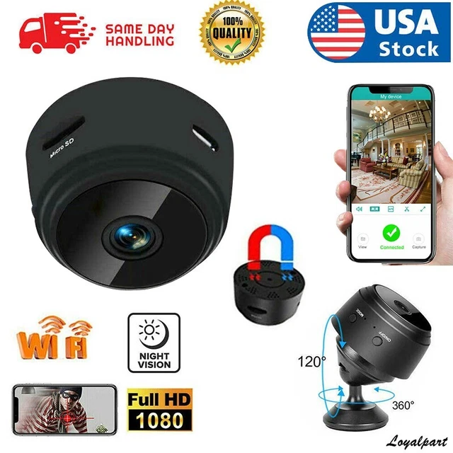 MINI HIDDEN SPY Camera Wireless Wifi IP Home Security HD 1080P DVR ...