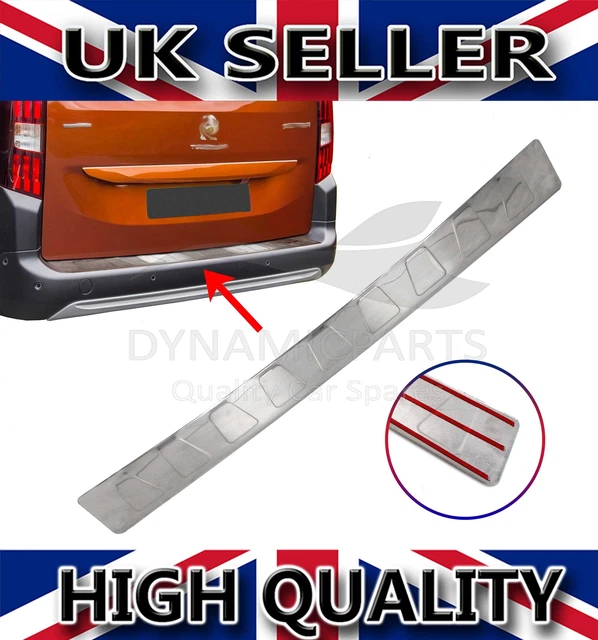 CITROEN BERLINGO PEUGEOT Rifter Partner Chrome Rear Bumper Sill ...