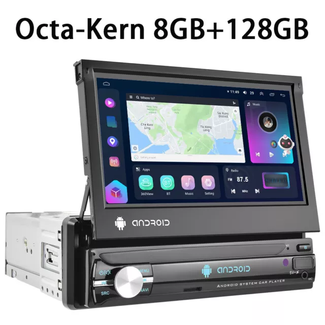 8-KERN 8+128GB ANDROID 13 Universal 1DIN Autoradio GPS Navi WiFi 4G ... 8-KERN 8+128GB ANDROID 13 Universal 1DIN Autoradio GPS Navi WiFi 4G ...
