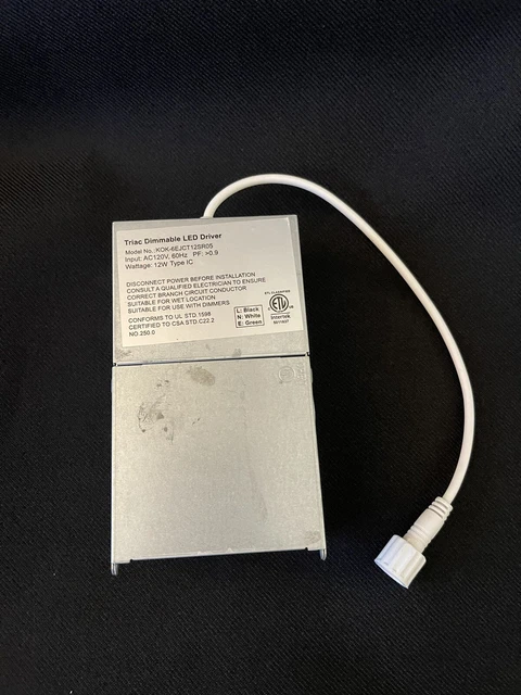 TRIAC DIMMABLE LED driver kok-6ejct12sr05 intertek £18.98 - PicClick UK