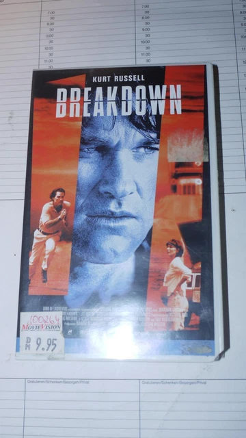 KURT RUSSEL BREAKDOWN VHS VIDEO Kassette EUR 1,00 - PicClick FR