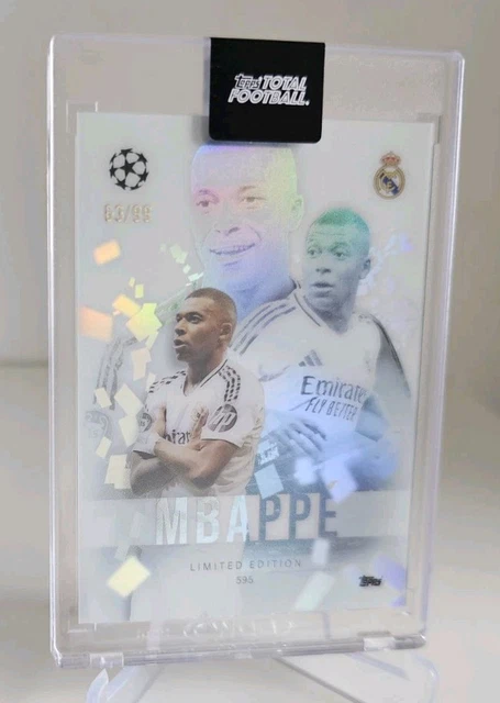 KYLIAN MBAPPE REAL Madrid /99 Limited Edition 2024-25 Topps Total ...