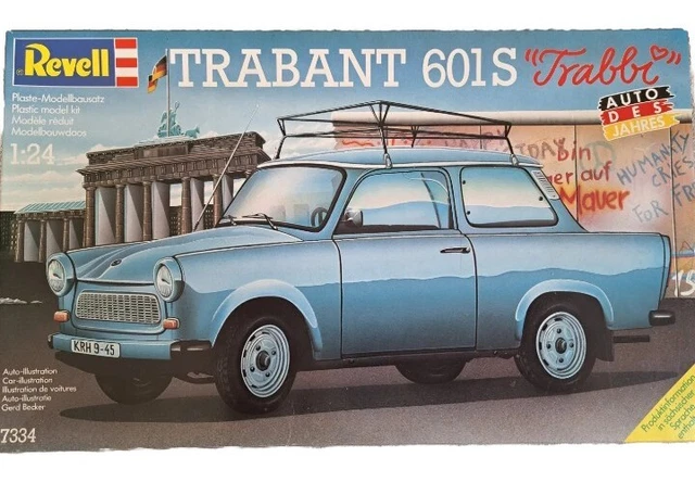 REVELL RARITÄT 7334 DDR Kultauto Trabant 601S Trabbi Bausatz 1:24 NEU ...