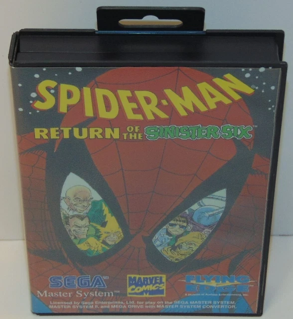 SPIDER MAN RETURN of the Sinister Six Sega Master System / Pal. SMS ...