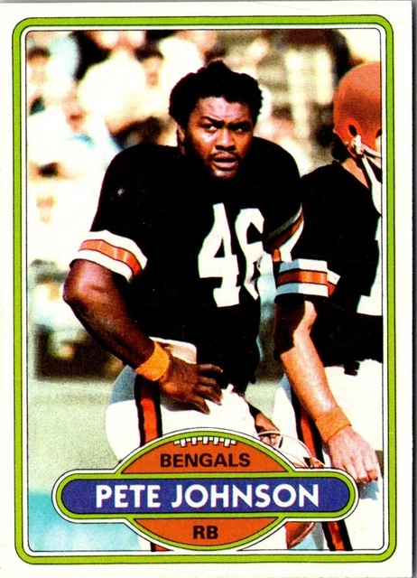 1980 TOPPS PETE Johnson #153 Bengals de Cincinnati EUR 1,74 - PicClick FR