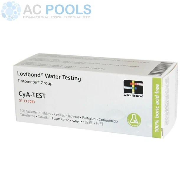LOVIBOND PHOTOMETER TABLETS - CyA-TEST (Cyanuric Acid) Box Of 100 $33. ...