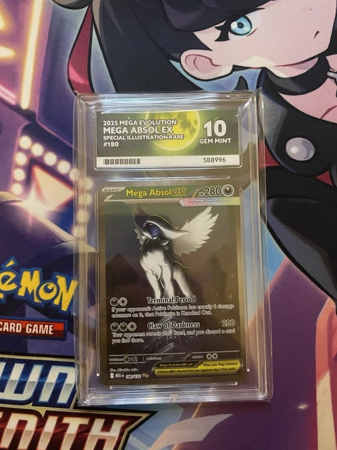 POKÉMON TCG MEGA Absol Ex SIR 180/132 Mega Evolution Ace 10 Perfect ...