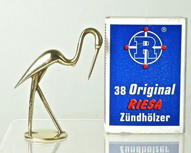 SELTENE BRONZEFIGUR &STORCH& WHW Werkstätte Hagenauer Wien um ca. 1935 ...