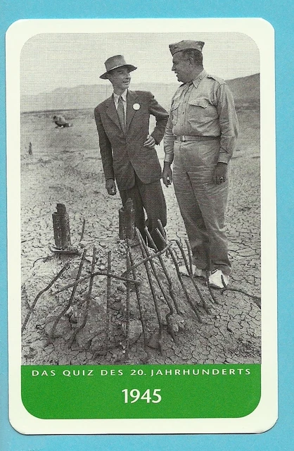 J. ROBERT OPPENHEIMER Atomic Bomb Creator Cool Collector Card from ...