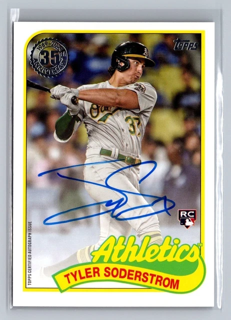 2024 TOPPS TYLER Soderstrom 89BA2-TS su carta autografo rookie RC ...