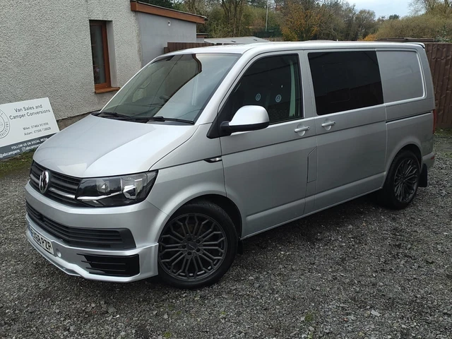 VW TRANSPORTER T6 Dsg Auto Crew Cab 6 Seater Van Removable Bench Isofix ...