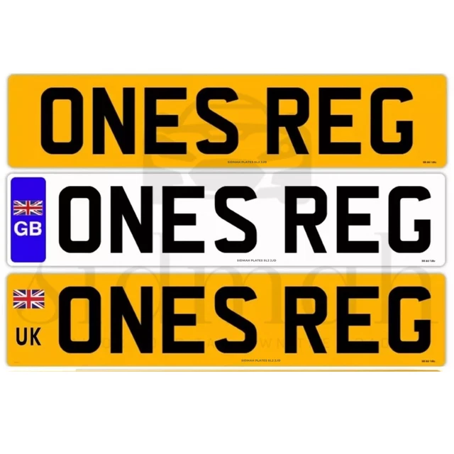 HIGH QUALITY 2D Standard Number Plates | DVLA & MOT Compliant |UK GB ...